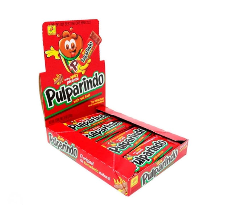 Pulparindo Xtra Hot- Slated Tamarind Pulp Candy 20-pc - Etsy