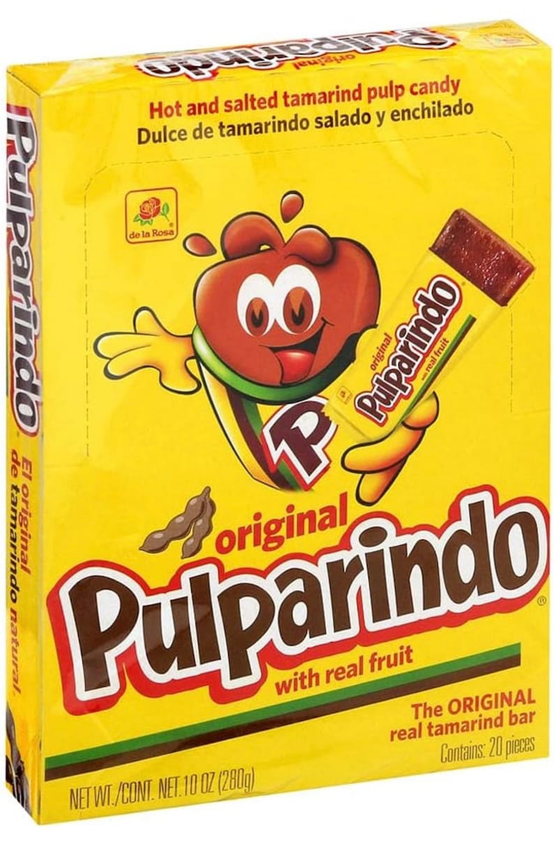 20-piece PULPARINDO Mexican, Candy Original Flavor TAMARINDO Bar, Extra ...