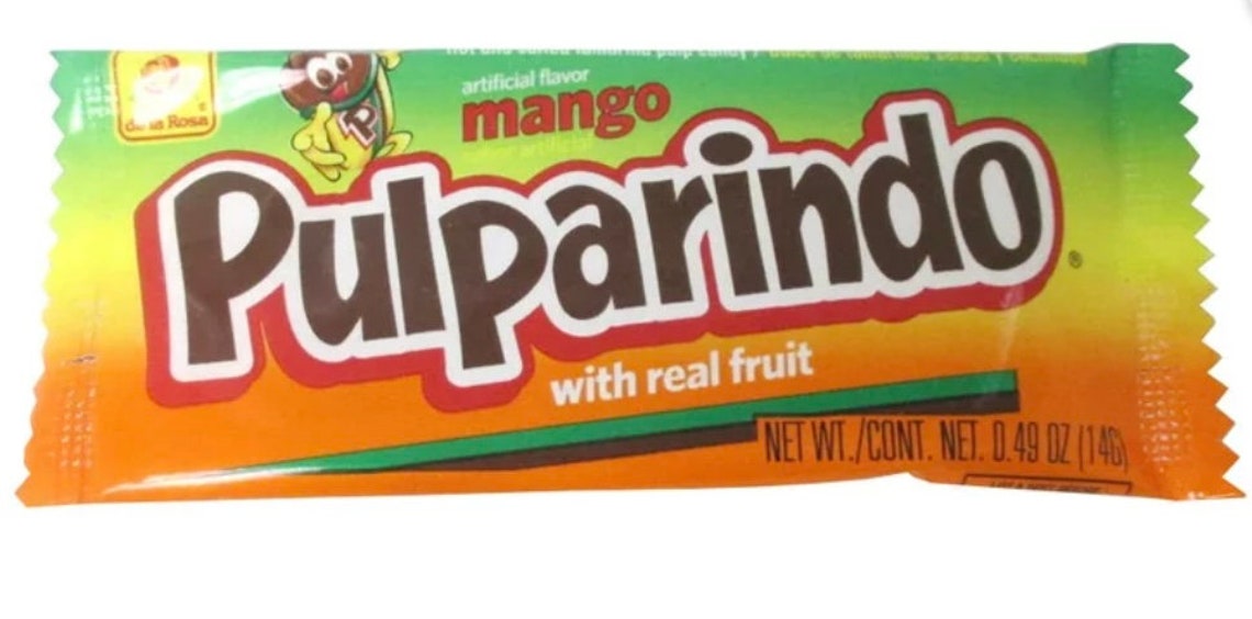 20 Pc De La Rosa Pulparindo Mango Pulp Candy Mexican Hot and Spicy - Etsy