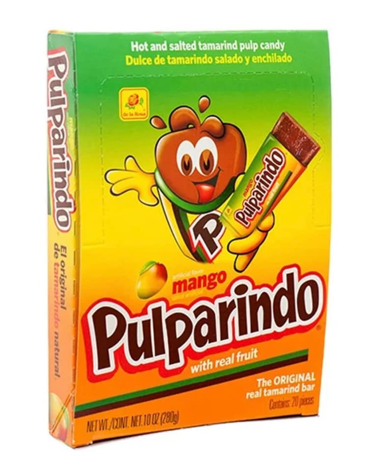 20 Pc De La Rosa Pulparindo Mango Pulp Candy Mexican Hot and Spicy - Etsy