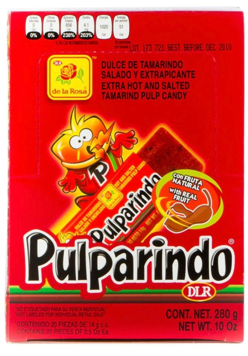 Pulparindo Xtra Hot- Slated Tamarind Pulp Candy 20-pc - Etsy