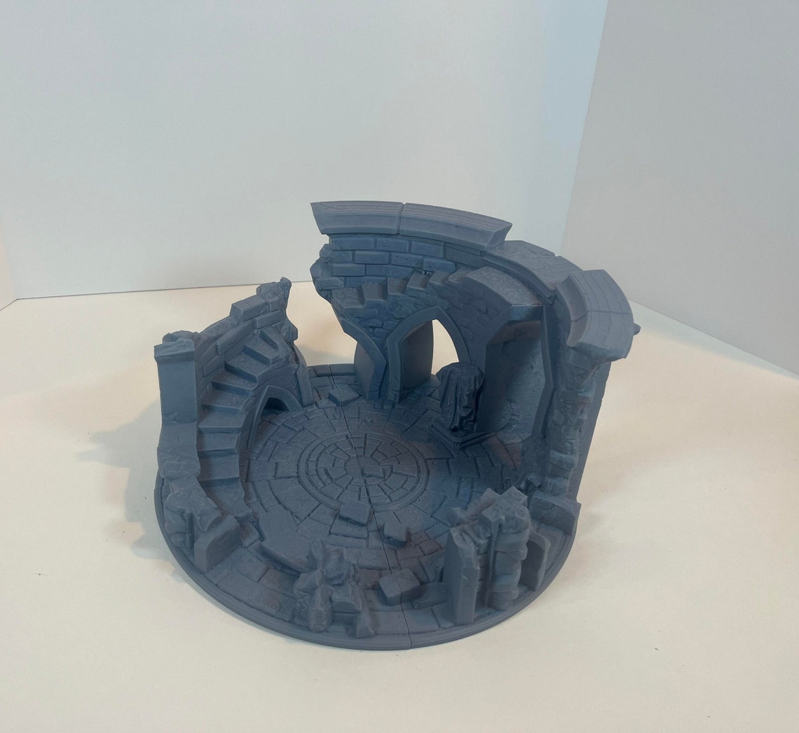 Weathertop Ruins, Mountain Ruins, Painted Terrain, Tabletop Terrain ...