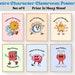 Colorful Retro Educational Classroom Poster Bundle, Quotes, Emotions ...
