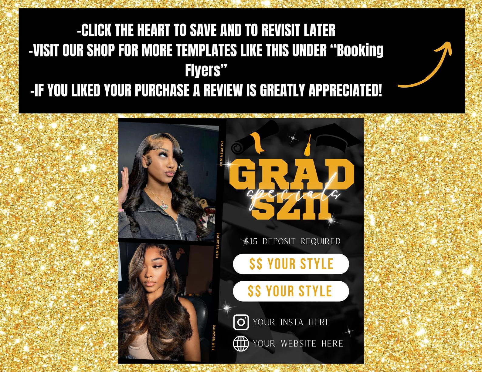 School Graduation Bookings, Graduation Flyer, Senior 2025 Grad, Wig ...