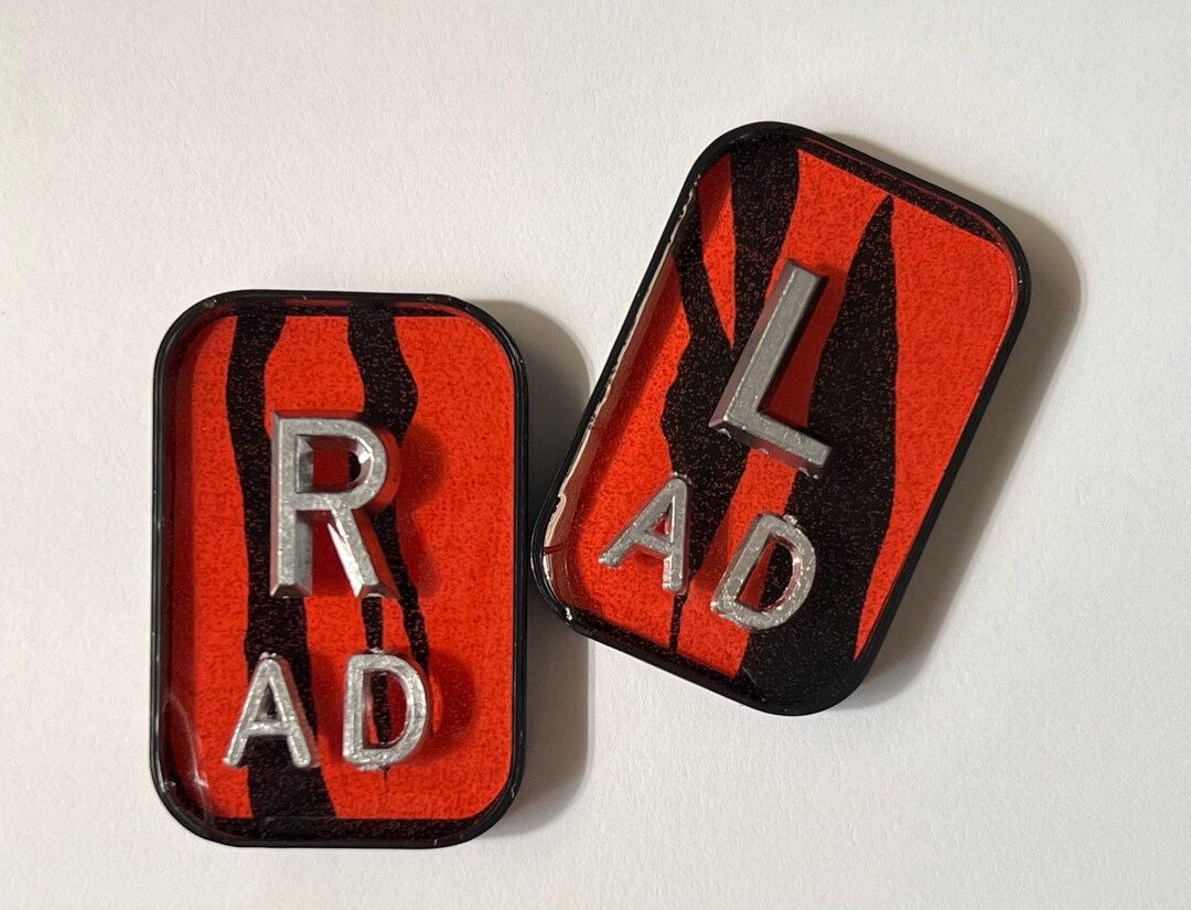 Tiger Strip Xray Marker Set-animal Print Xray Markers-black Border ...