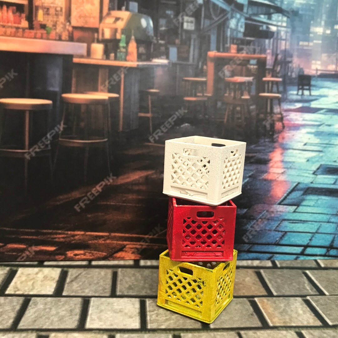 Miniature Milk Crates Set of 3 - Etsy