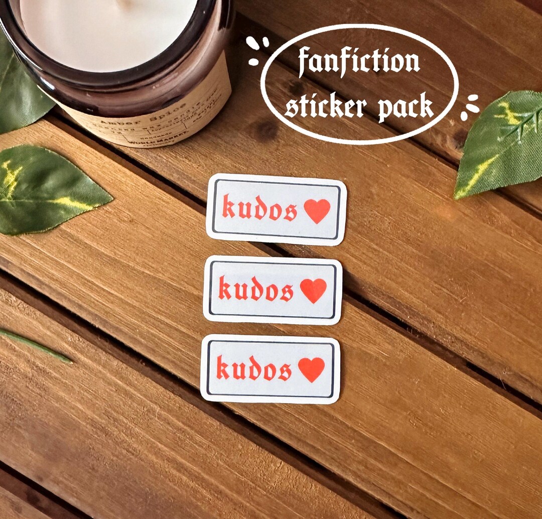 Kudos Sticker Pack: Fanfiction Reader Stickers - Etsy