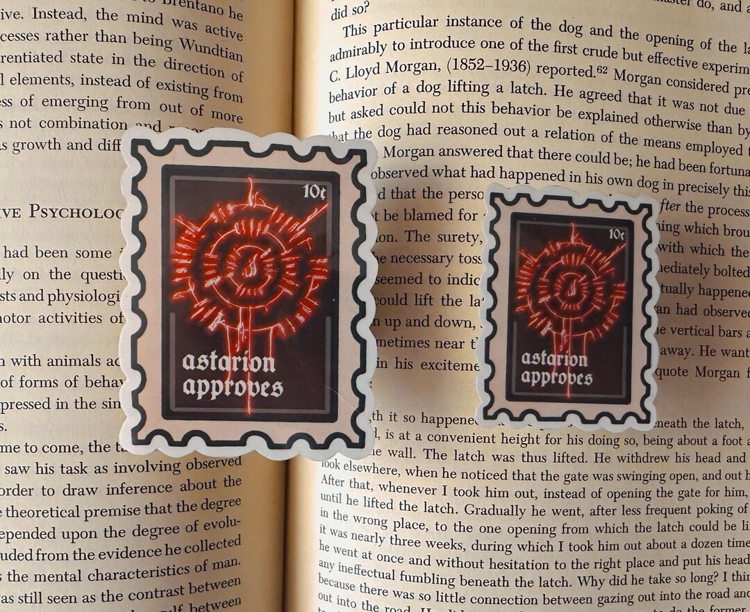 Astarion Approves Sticker: BG3, Baldur's Gate 3, DND Sticker - Etsy