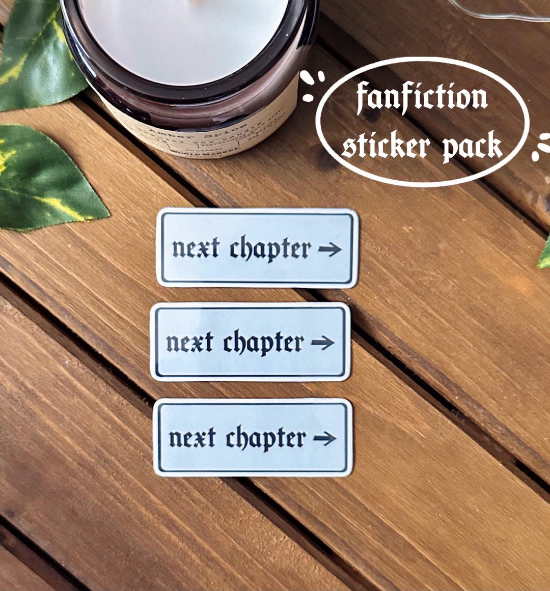 Next Chapter Sticker Pack: Fanfiction Reader Stickers - Etsy