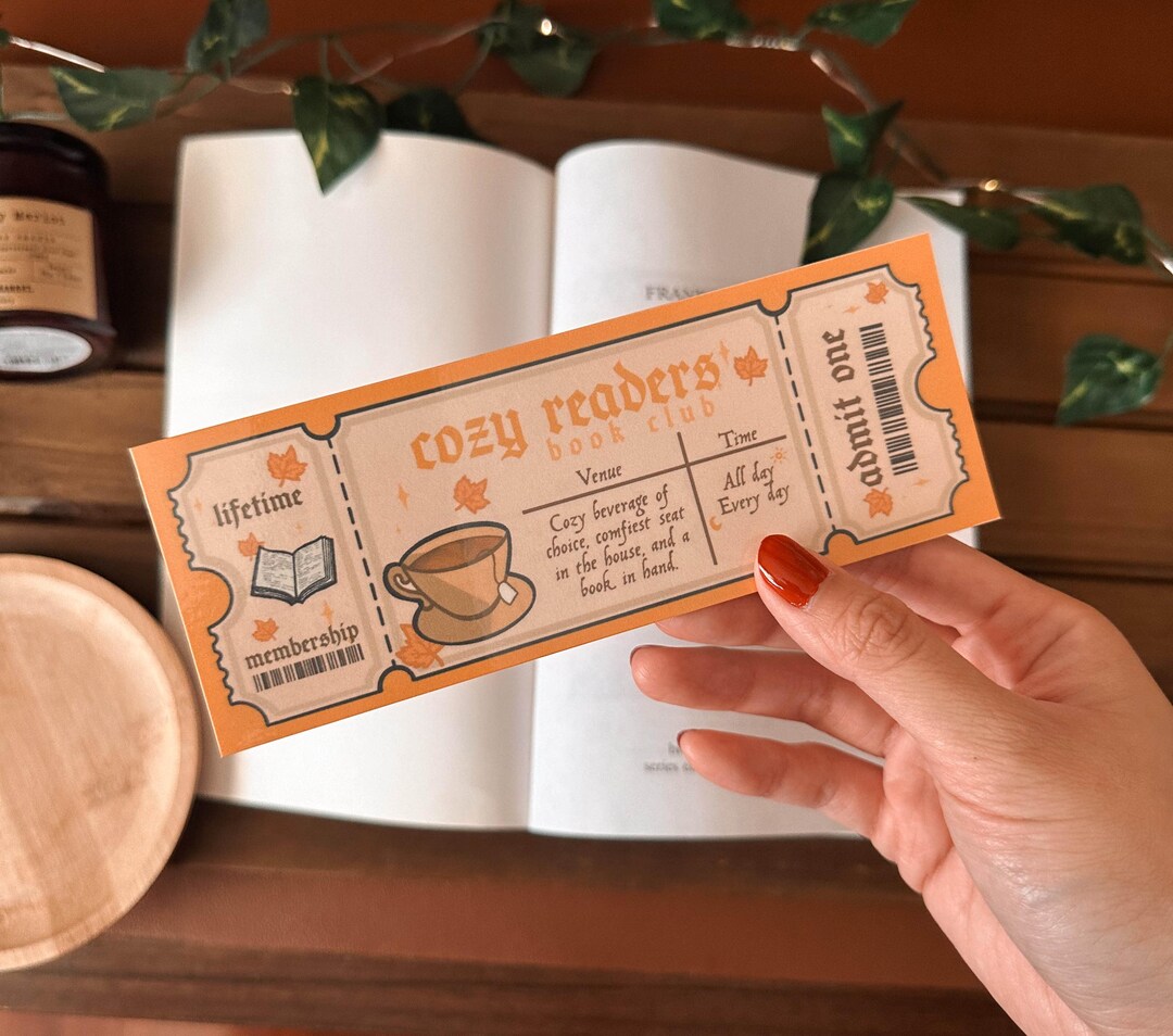 Cozy Reader Bookmark: Double Sided Gift for Book Lovers - Etsy
