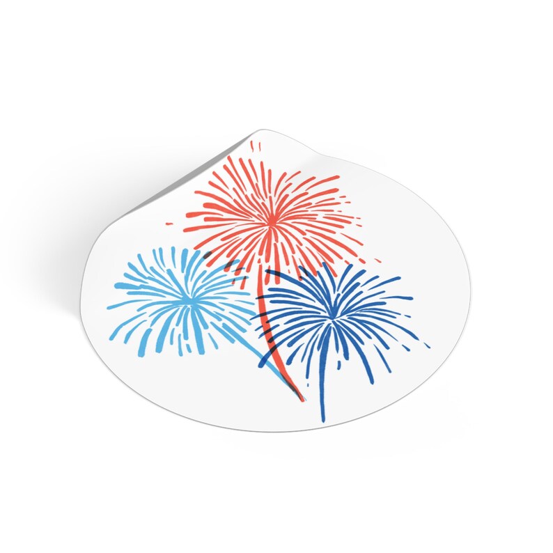 Cute 4th of July Firework Sticker - Etsy