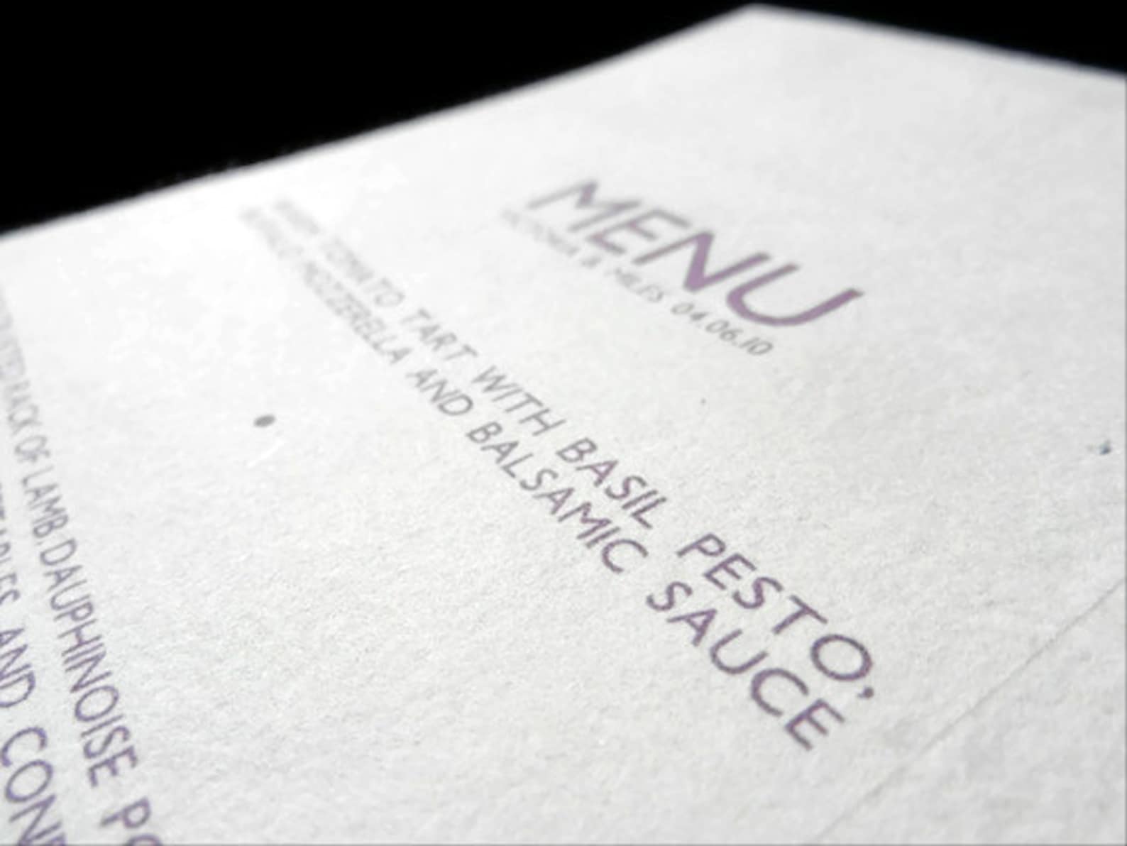 Menus - 20 - Sustainable, Earth-friendly, Tree-free Handmade Paper ...