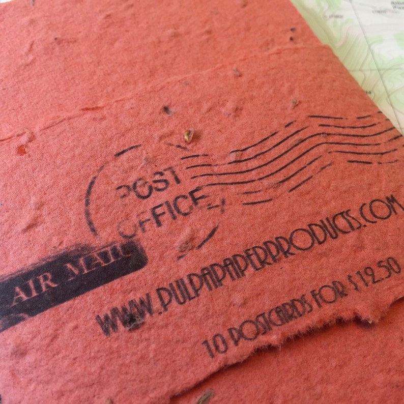 Wildflower Seeded Plantable Postcards set of 10 | Etsy