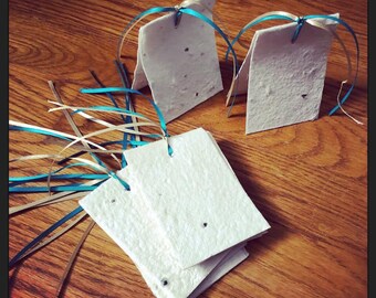 24 Plantable Seed Paper Gift Tags 6 Sets of 4 Plantable - Etsy