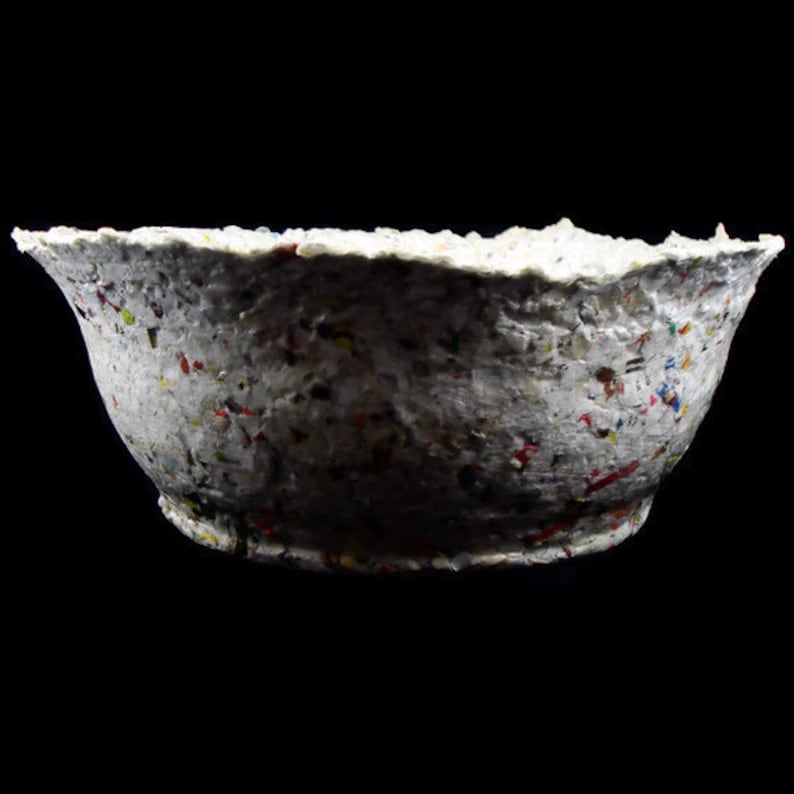 Completely Junk Mail - Recycled Handmade Paper Bowl - Large - Etsy