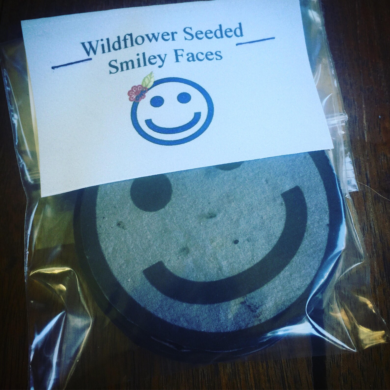 Wildflower Seeded Smiley Faces Plant Me Quantity 10 3 Inch Favors - Etsy