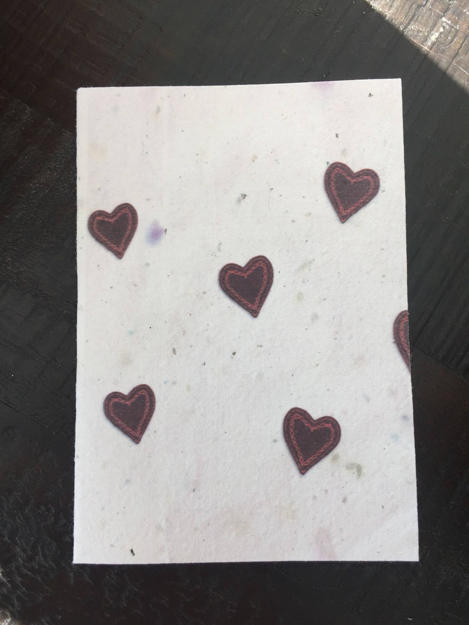 Be Mine - Handmade Paper Valentine Card - Tree Free - Heart Detail - Etsy