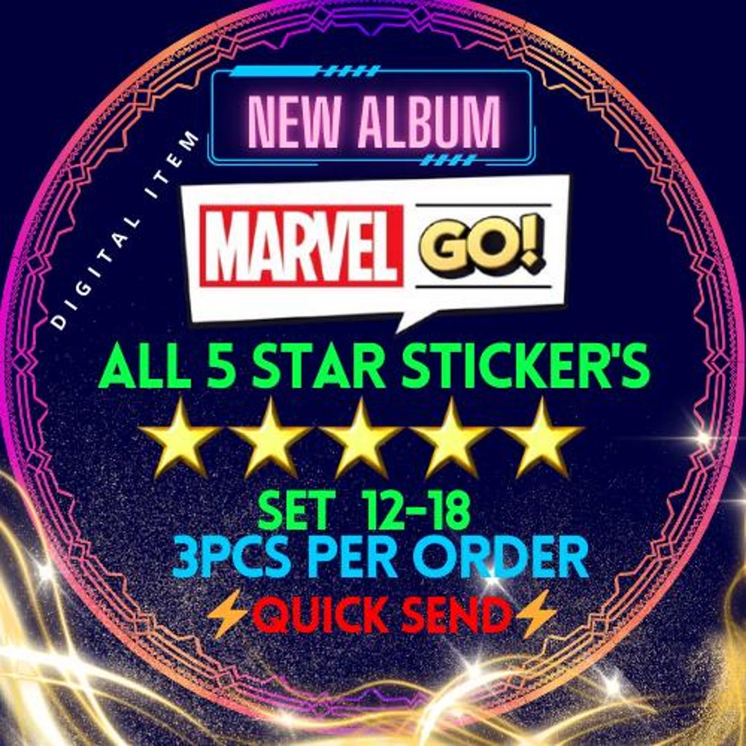 MONO GO 5 Star Sticker's From Set 12 to 18 3pcs per Order - Etsy