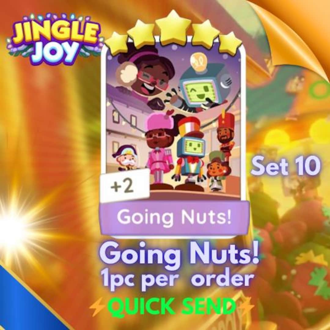 MONOPOLY GO 5S STICKER Set 10 Going Nuts - Etsy