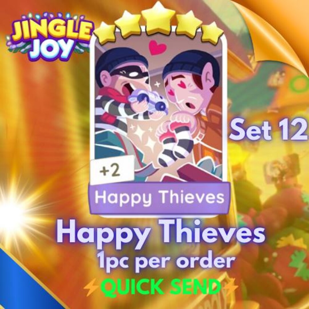 MONO GO 5S STICKER Set 12 Happy Thieves - Etsy