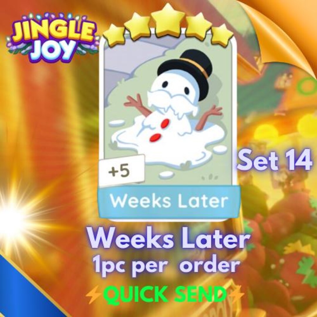 MONO GO 5S STICKER Set 14 Weeks Later - Etsy