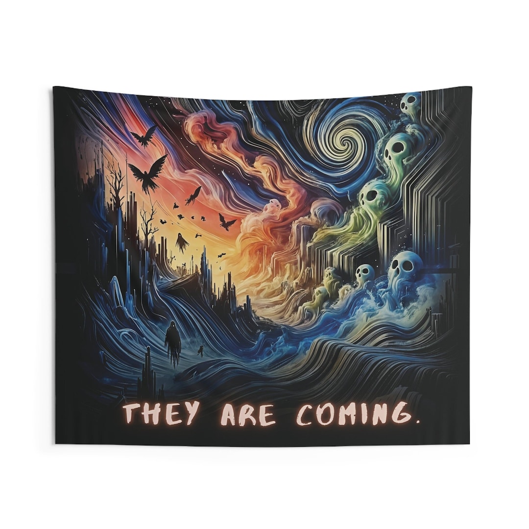 Unique nightmare Landscape Halloween Tapestry: Wall Hanging Decor With ...