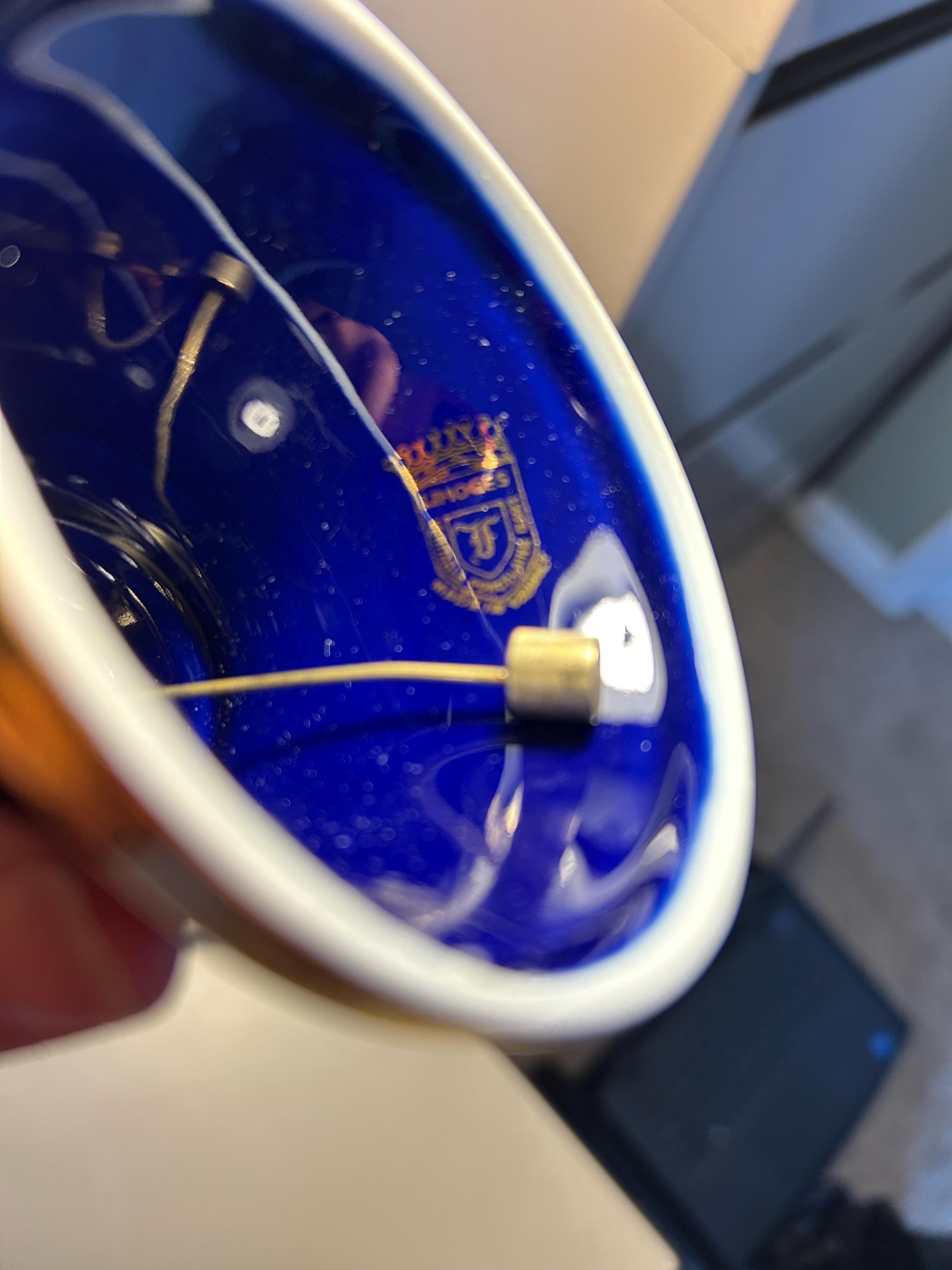 Blue and Gold French Colonial Bell Limoge - Etsy