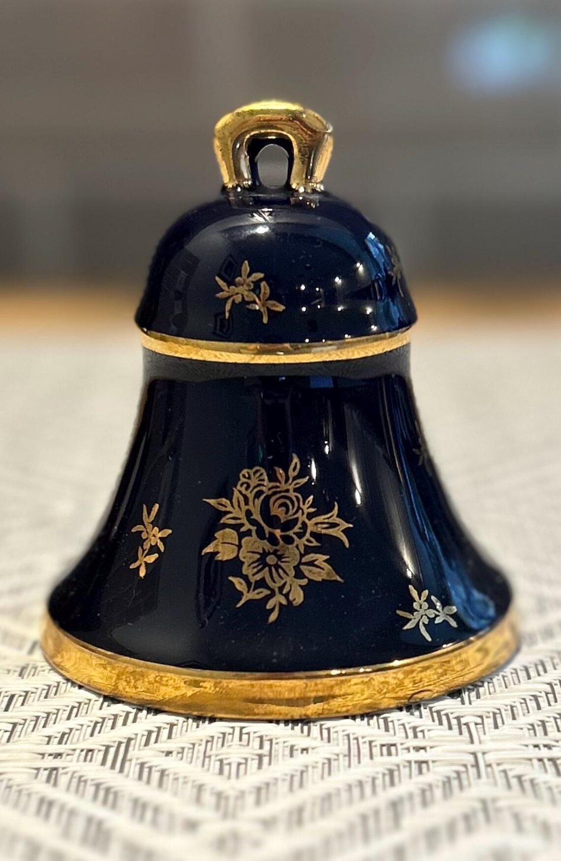 Blue and Gold French Colonial Bell Limoge - Etsy
