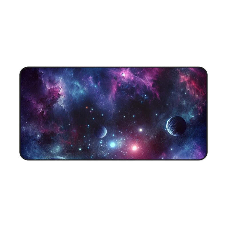 Galaxy Desk Mat: Vibrant Space Mouse Pad, Astronomy Decor - Etsy