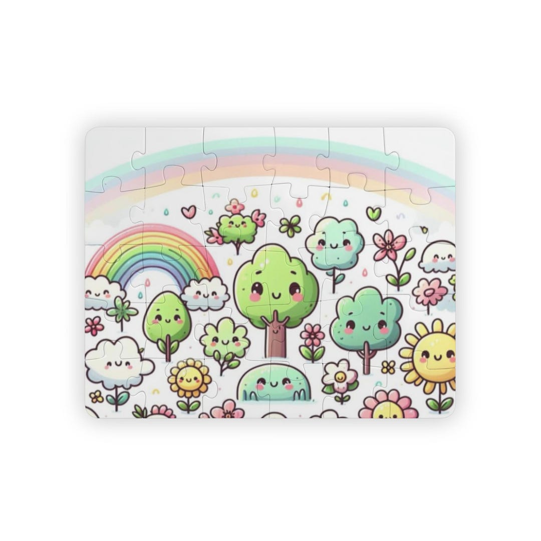 Kids' Puzzle, 30-piece - Nature and Rainbows Design, Children's Jigsaw ...