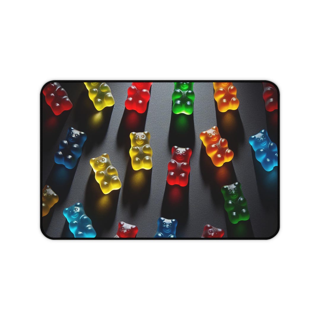 Desk Mat - Cute Gummy Bear Design, Desk Mat for Kids, Office Desk ...