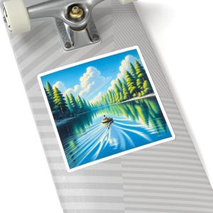 River Tubing Kiss-cut Stickers, Outdoor Adventure Vinyl Decals, Water ...