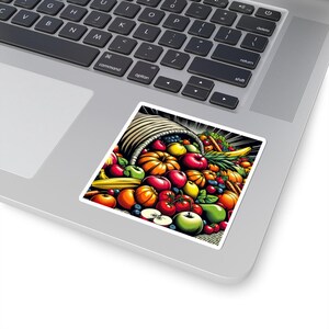 Cornucopia Kiss-cut Stickers - Fall Harvest Autumn Decorations ...