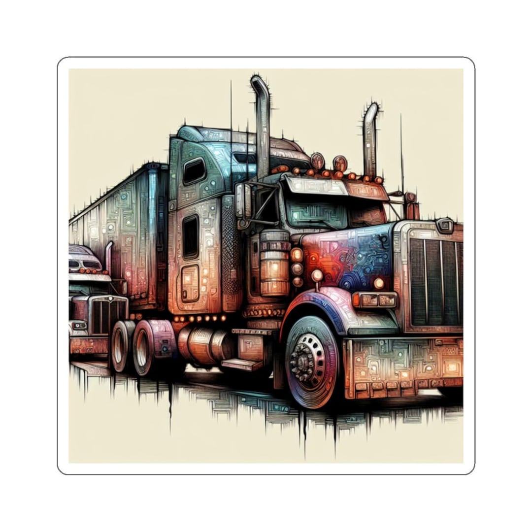 Truck Stickers, Big Rig Decals, Transportation Vinyl Decal, Semi Truck ...