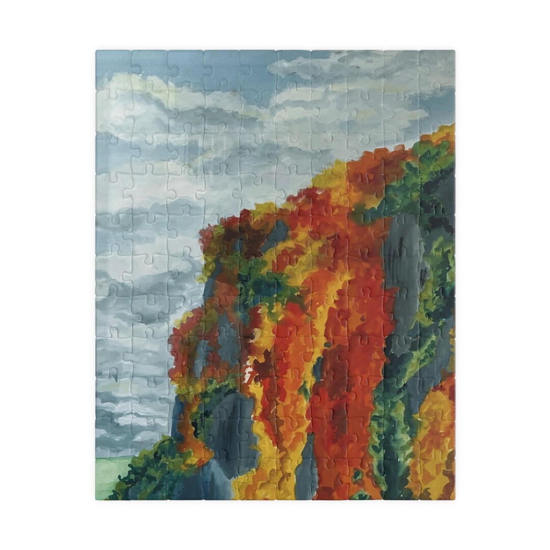 Jigsaw Puzzle, Fall Leaves Waterfall - 110 252 520 Piece Set, Stress ...