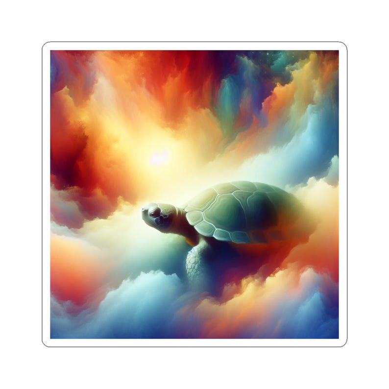 Watercolor Sea Turtle Sticker: Ocean Animal Decal - Etsy