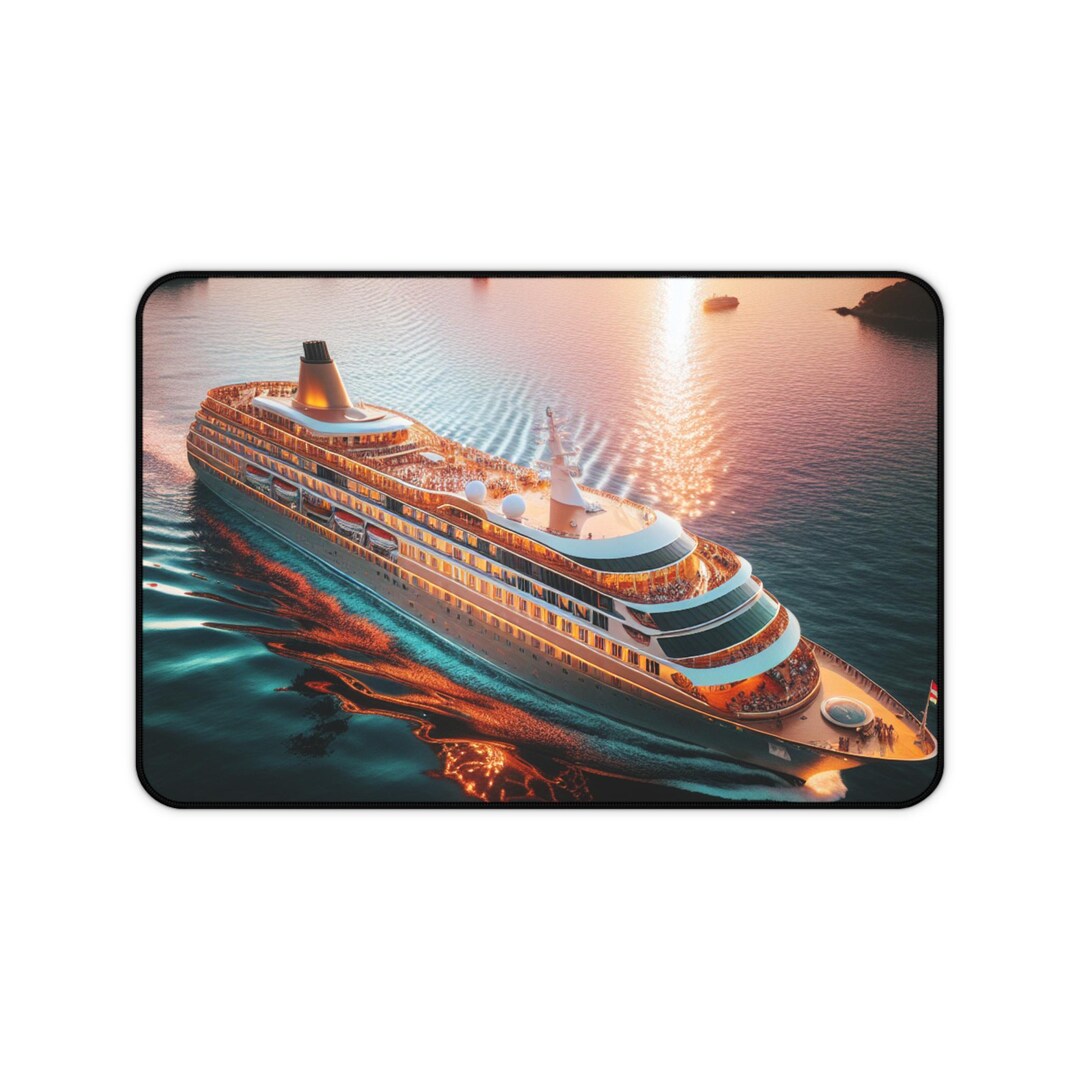 Cruise Ship Desk Mat: Nautical Ocean Workstation Accessory - Etsy