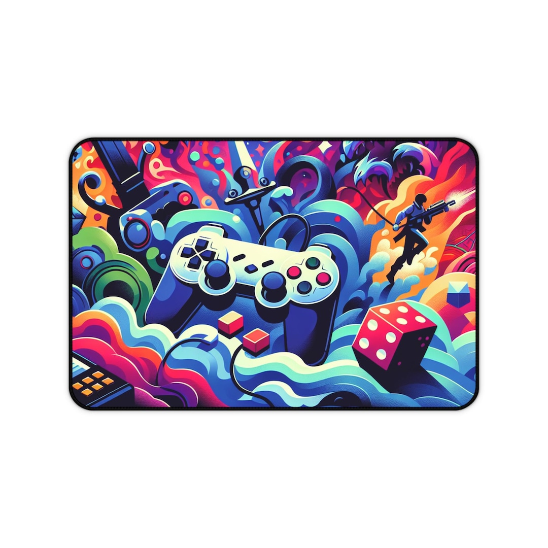 Gaming Desk Mat, Gamer Mouse Pad, Gaming Setup Accessory, Video Game ...