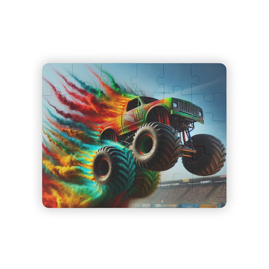 Kids' Monster Truck Puzzle, 30-piece Fun for Playtime, Educational ...