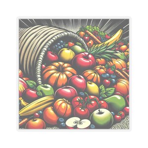 Cornucopia Kiss-cut Stickers - Fall Harvest Autumn Decorations ...