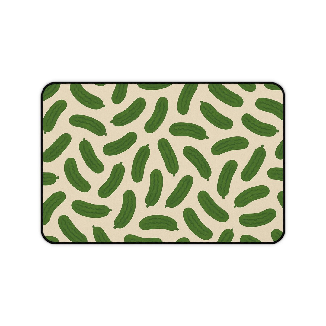 Whimsical Pickle Desk Mat: Fun, Colorful Workstation Decor - Etsy