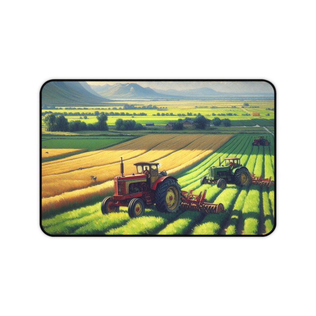 Farm Tractor Desk Mat: Rustic Country Office Decor - Etsy