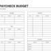 Simple Paycheck Budget Template | Easy-to-use Monthly Budget Planner ...