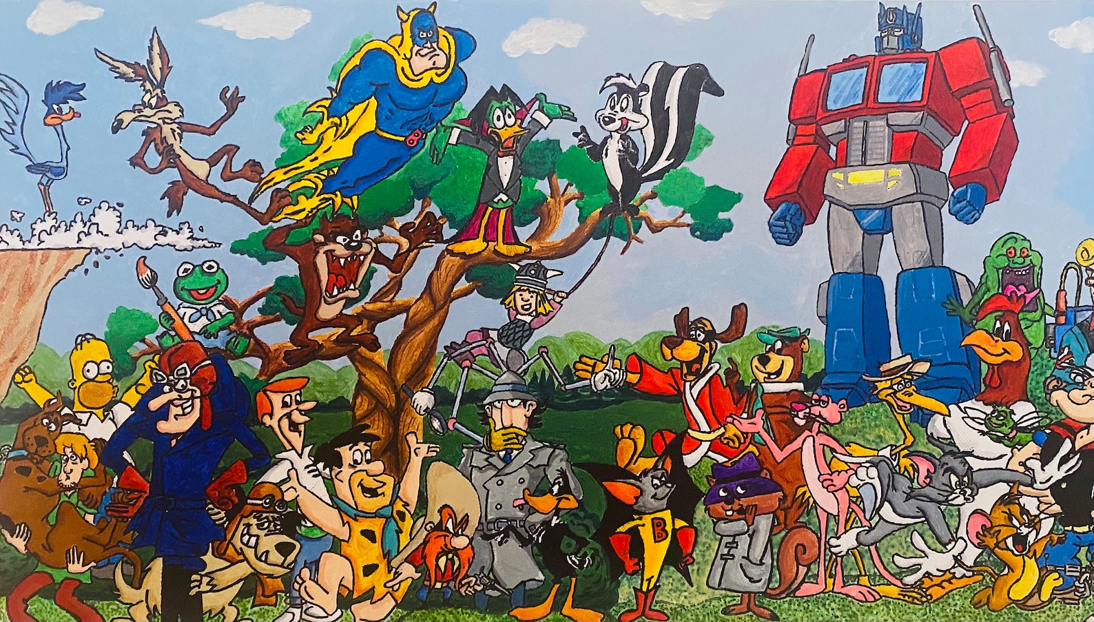 1980s & 1990s Cartoon Characters Print Part 1 - Etsy