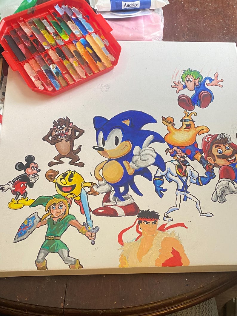 Video Game Characters Print - Etsy