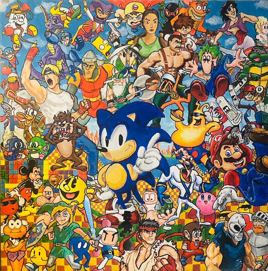 Video Game Characters Print - Etsy