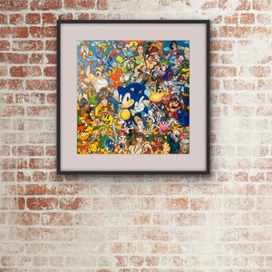 Video Game Characters Print - Etsy
