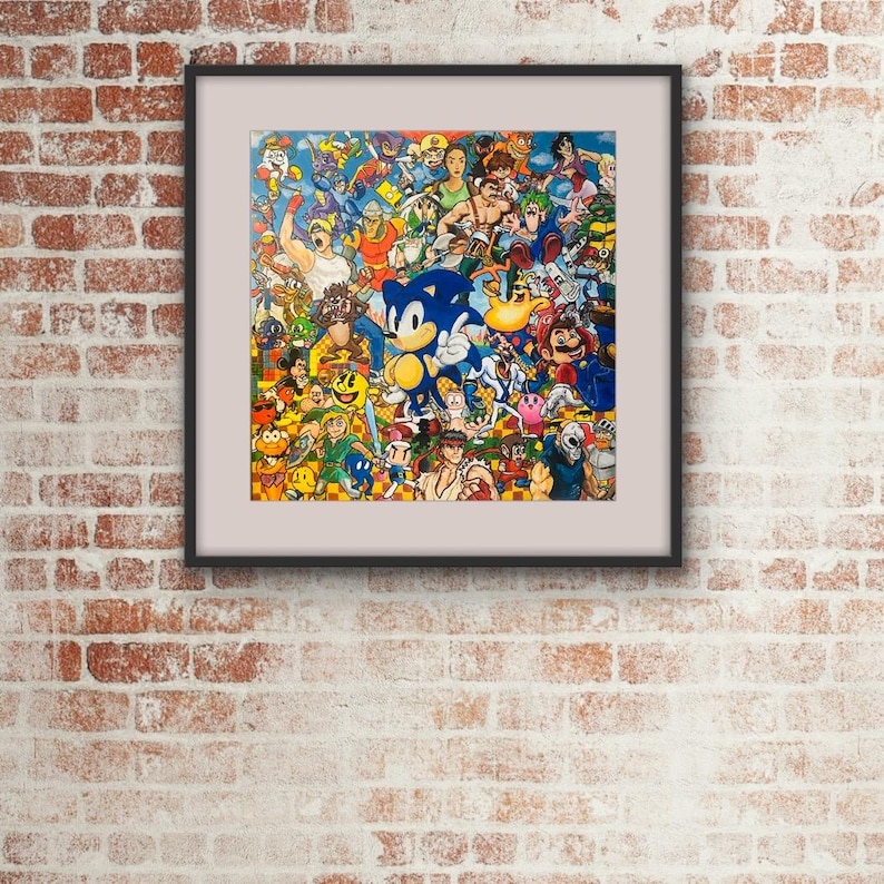 Video Game Characters Print - Etsy