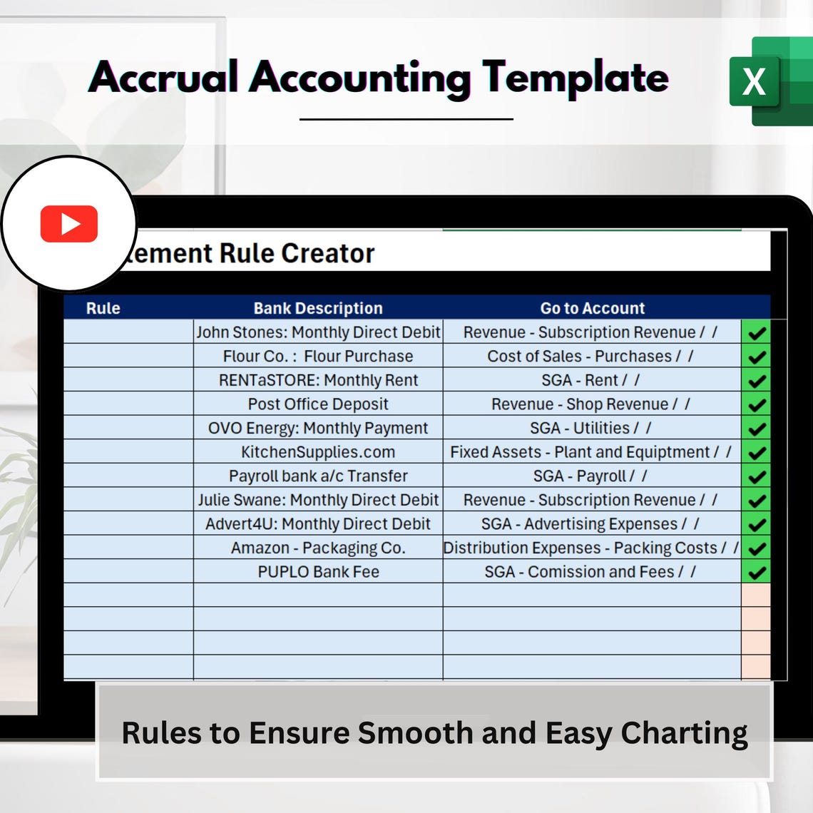 Basic Accrual Accounting Template - UK Accrual Accounting - Double ...