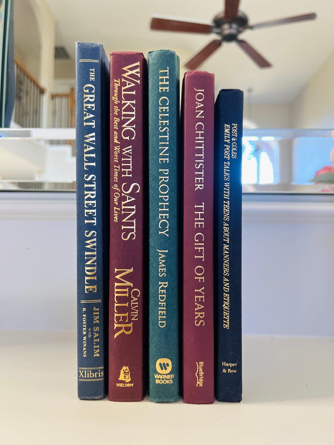 Bundle Stack Set of Burgandy Green Navy Blue Maroon - Used - Decorative ...